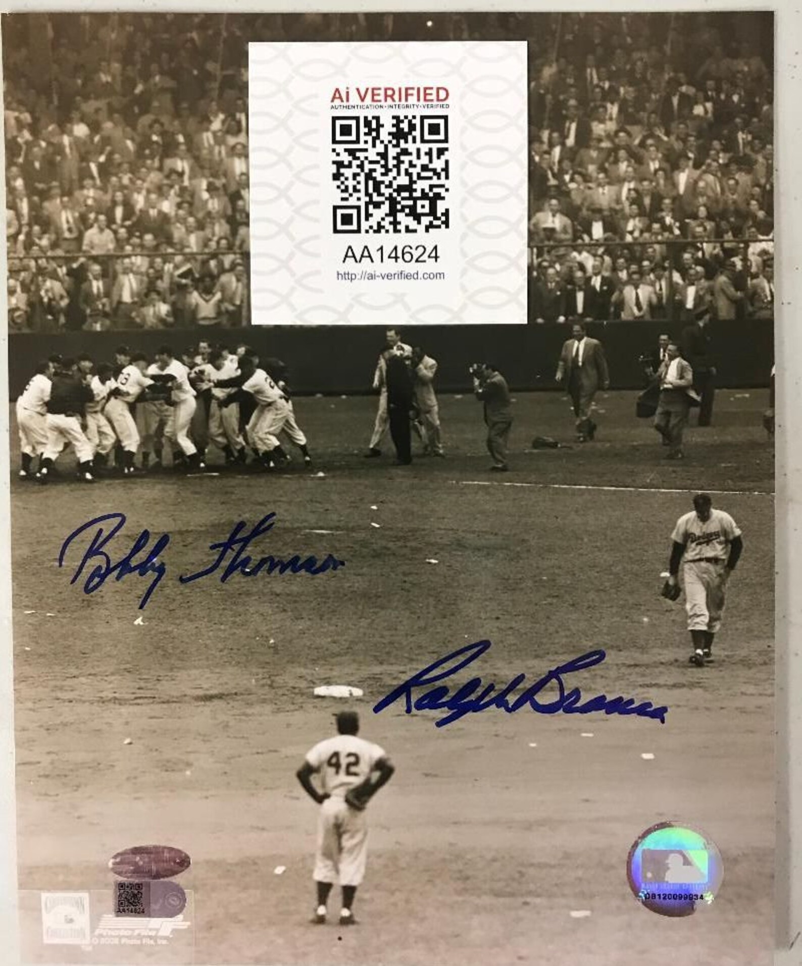 Bobby Thomson & Ralph Branca Signed Autographed the Shot - Etsy