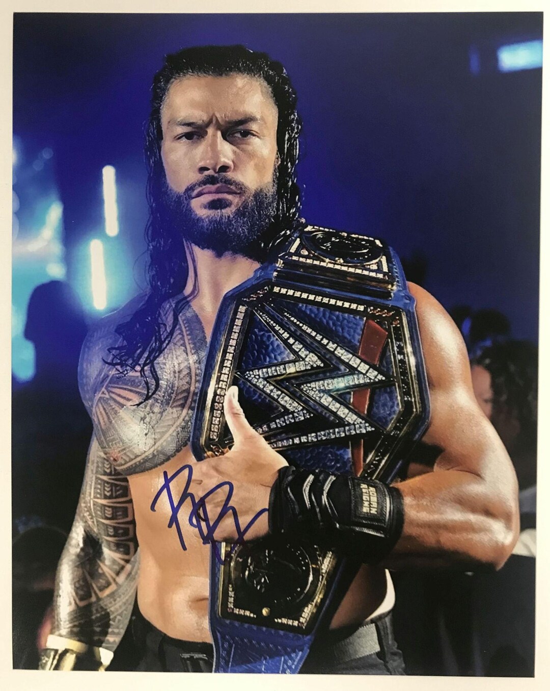 Roman Reigns Signed Autographed WWE Glossy 8x10 Photo Lifetime COA - Etsy