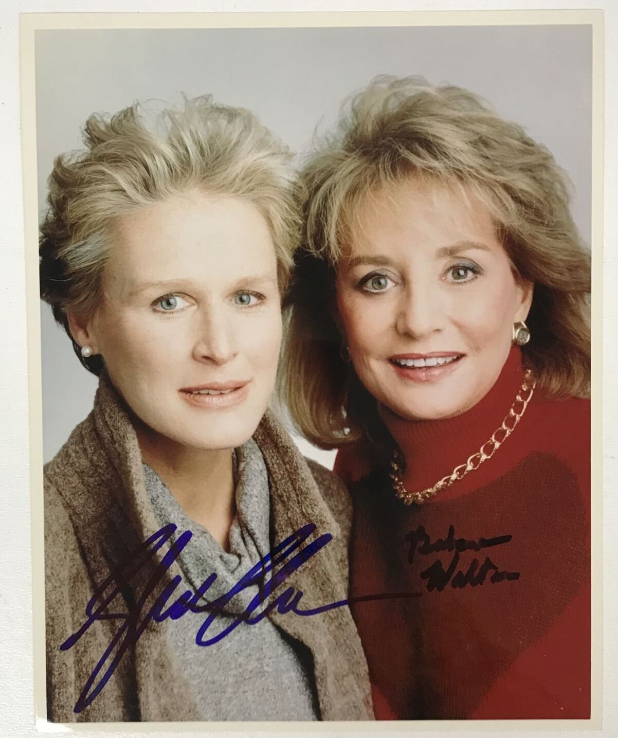 Glenn Close & Barbara Walters Signed Autographed Glossy 8x10 - Etsy