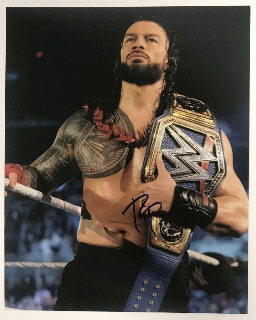 Roman Reigns Signed Autographed Glossy 8x10 Photo - Lifetime COA - Etsy