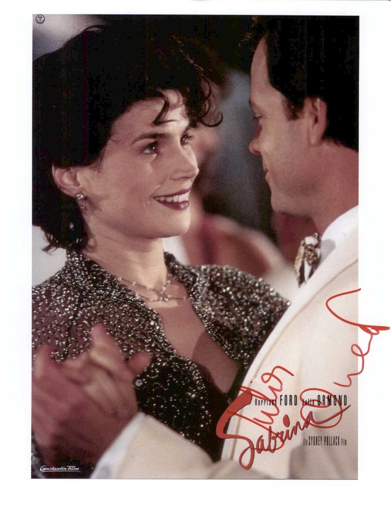 Julia Ormond Signed Autographed sabrina Glossy 8x10 Photo COA Matching ...