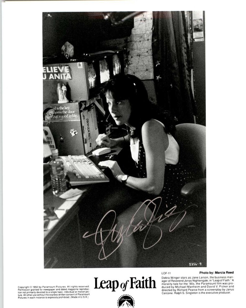 Debra Winger Signed Autographed leap of Faith - Etsy