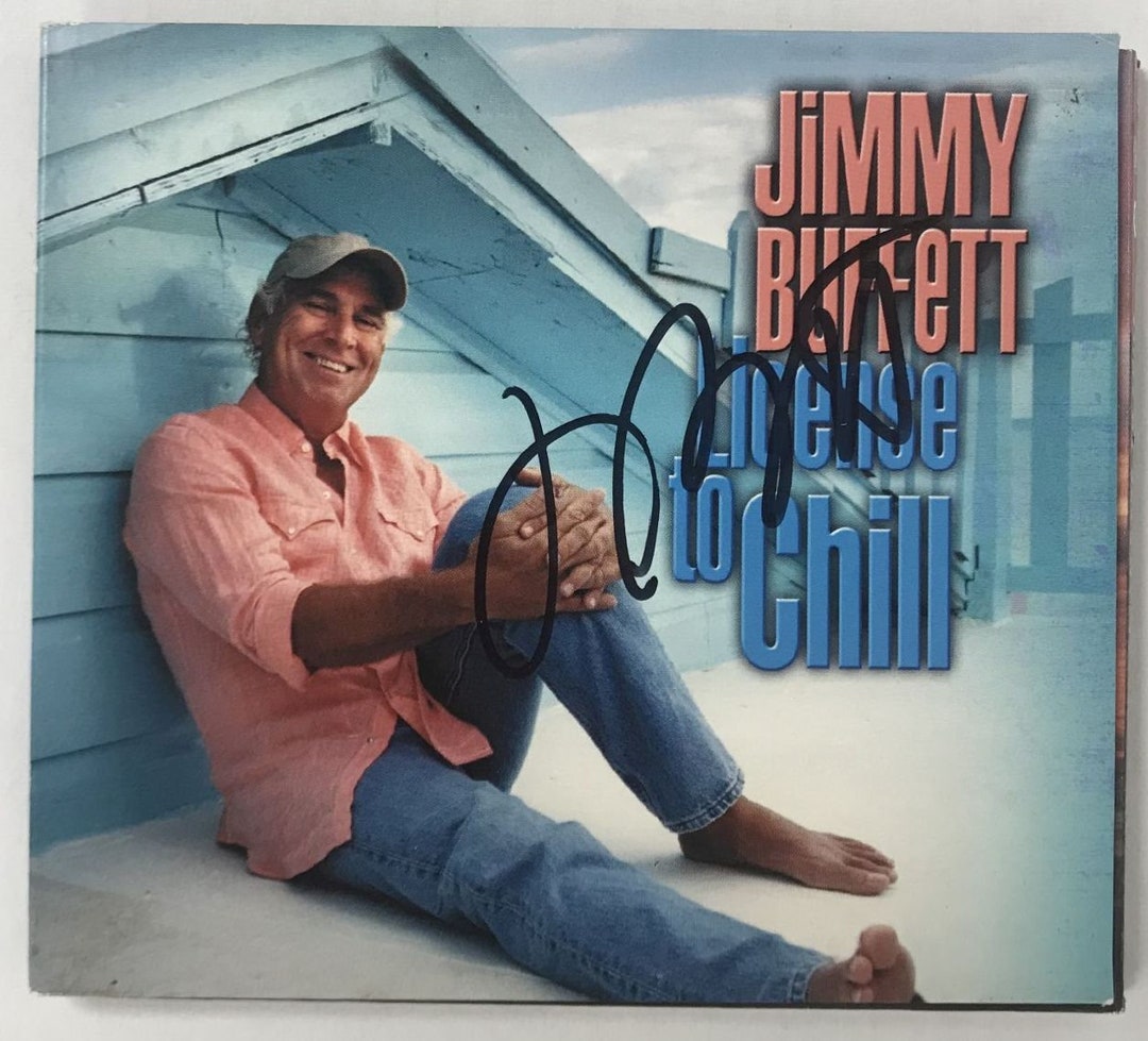 Jimmy Buffett Signed Autographed license to Chill - Etsy