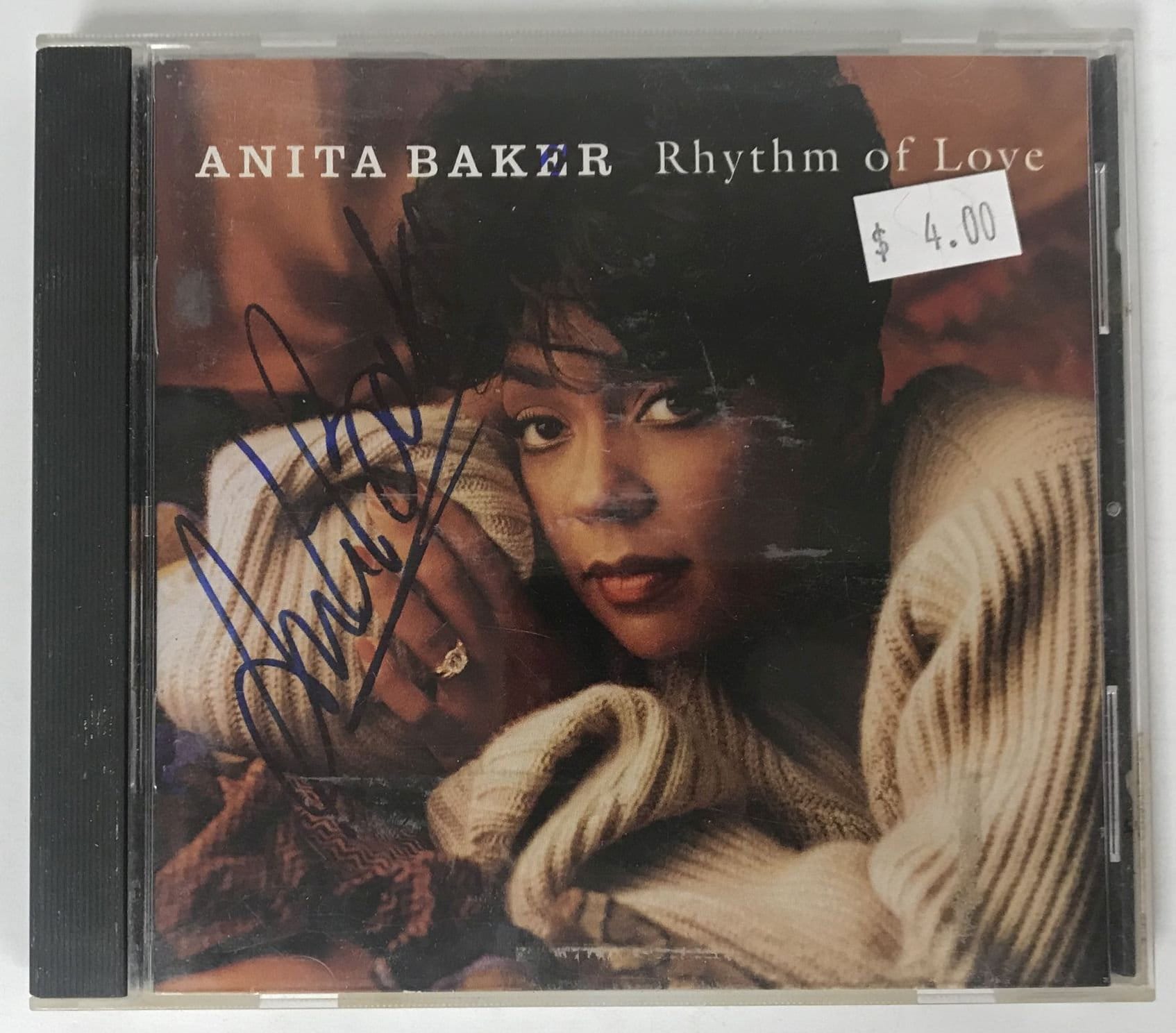 Anita Baker Signed Autographed rhythm of Love CD Compact Disc Lifetime ...