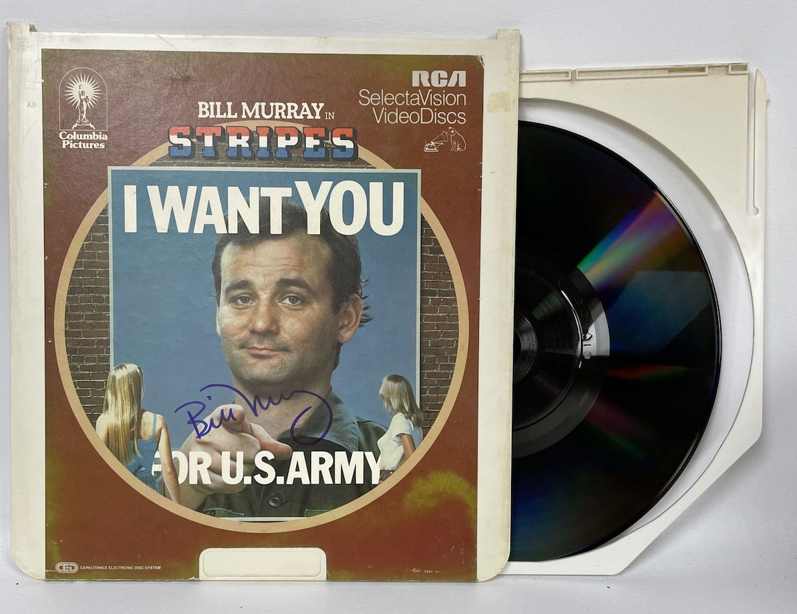Bill Murray Signed Autographed stripes Laser Disc - Etsy