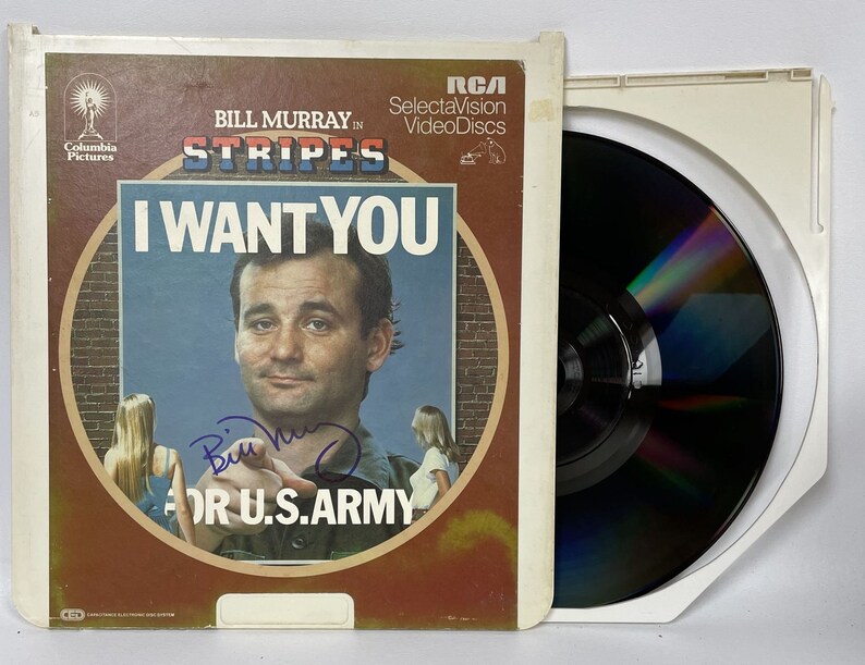 Bill Murray Signed Autographed stripes Laser Disc - Etsy