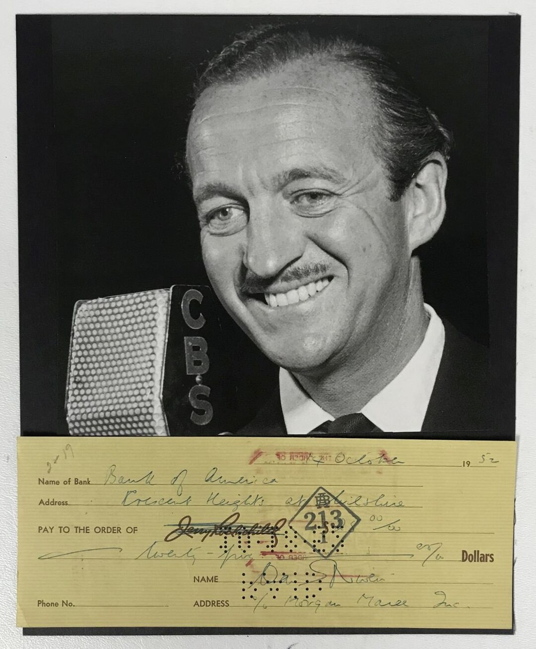 David Niven (d. 1983) Signed Autographed Vintage Signature 8.5x11 ...