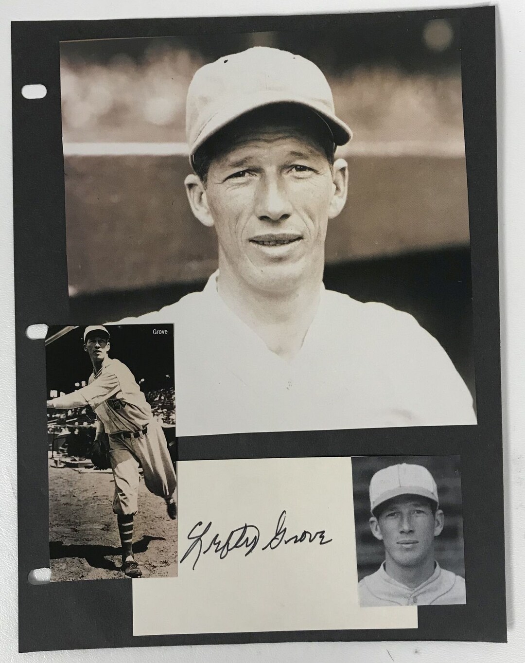 Lefty Grove (d. 1975) Signed Autographed Vintage Signature 8.5x11 ...