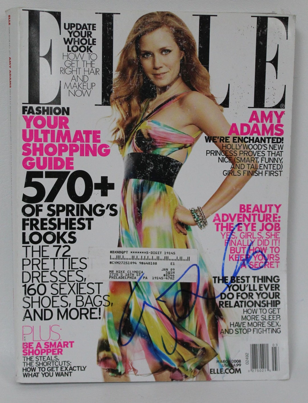 Amy Adams Signed Autographed Complete elle Magazine Lifetime COA - Etsy