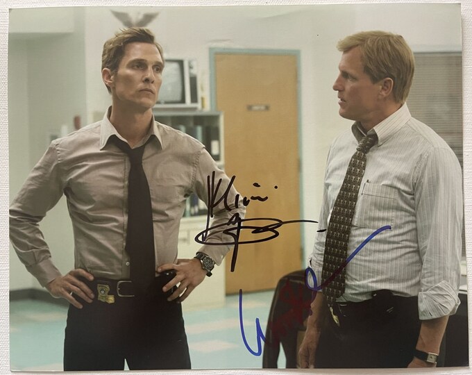 Matthew Mcconaughey & Woody Harrelson Signed Autographed true Detective ...