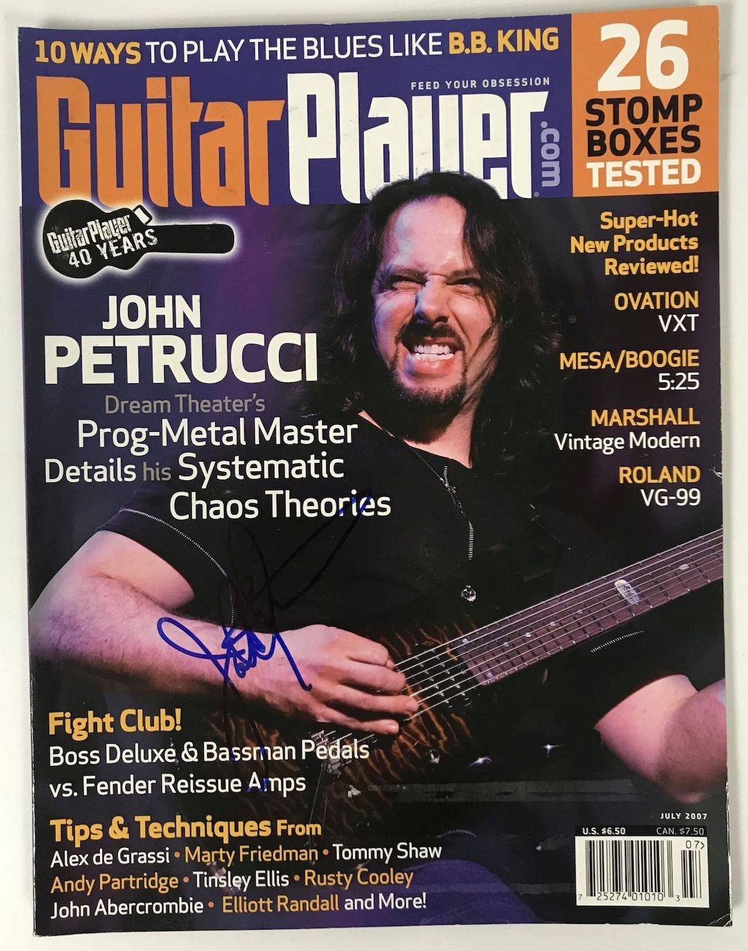 John Petrucci Signed Autographed Complete "guitar Player" Magazine ...