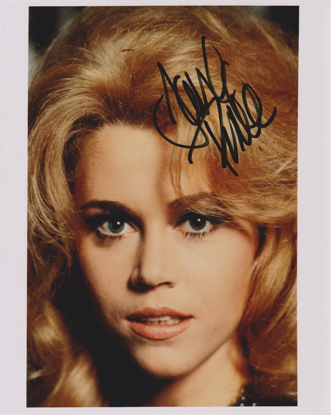 Jane Fonda Signed Autographed barbarella Glossy 8x10 Photo COA Matching ...