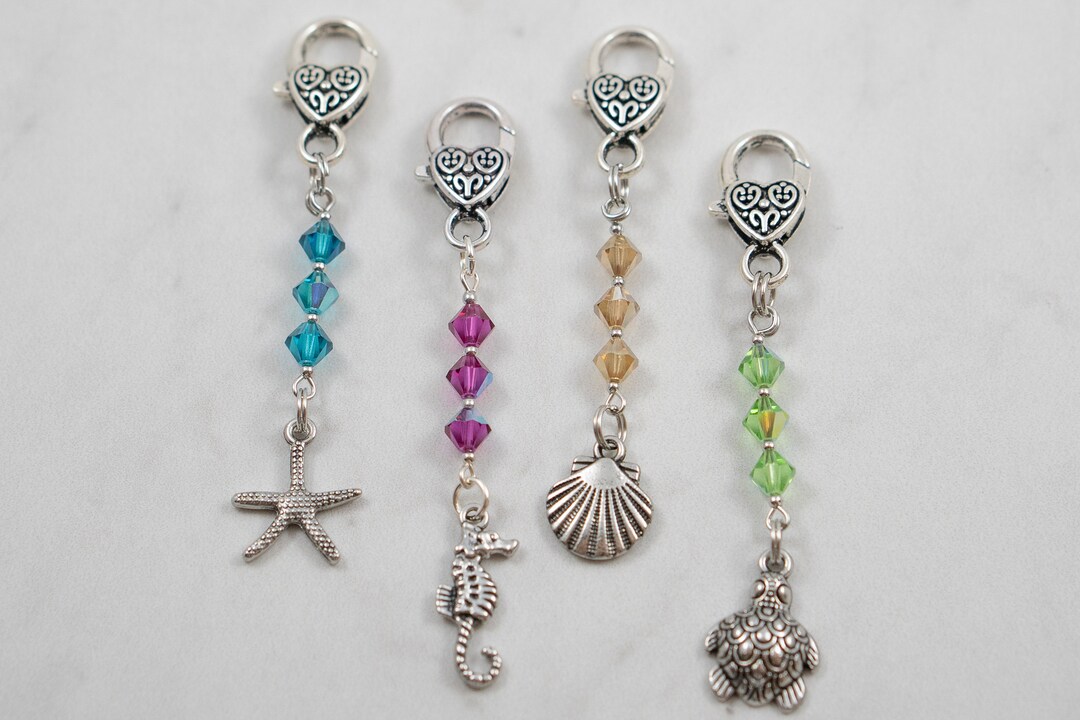 Beach Keychain Handbag Charms, Ocean Animals Charms Purse Dangle, Key ...