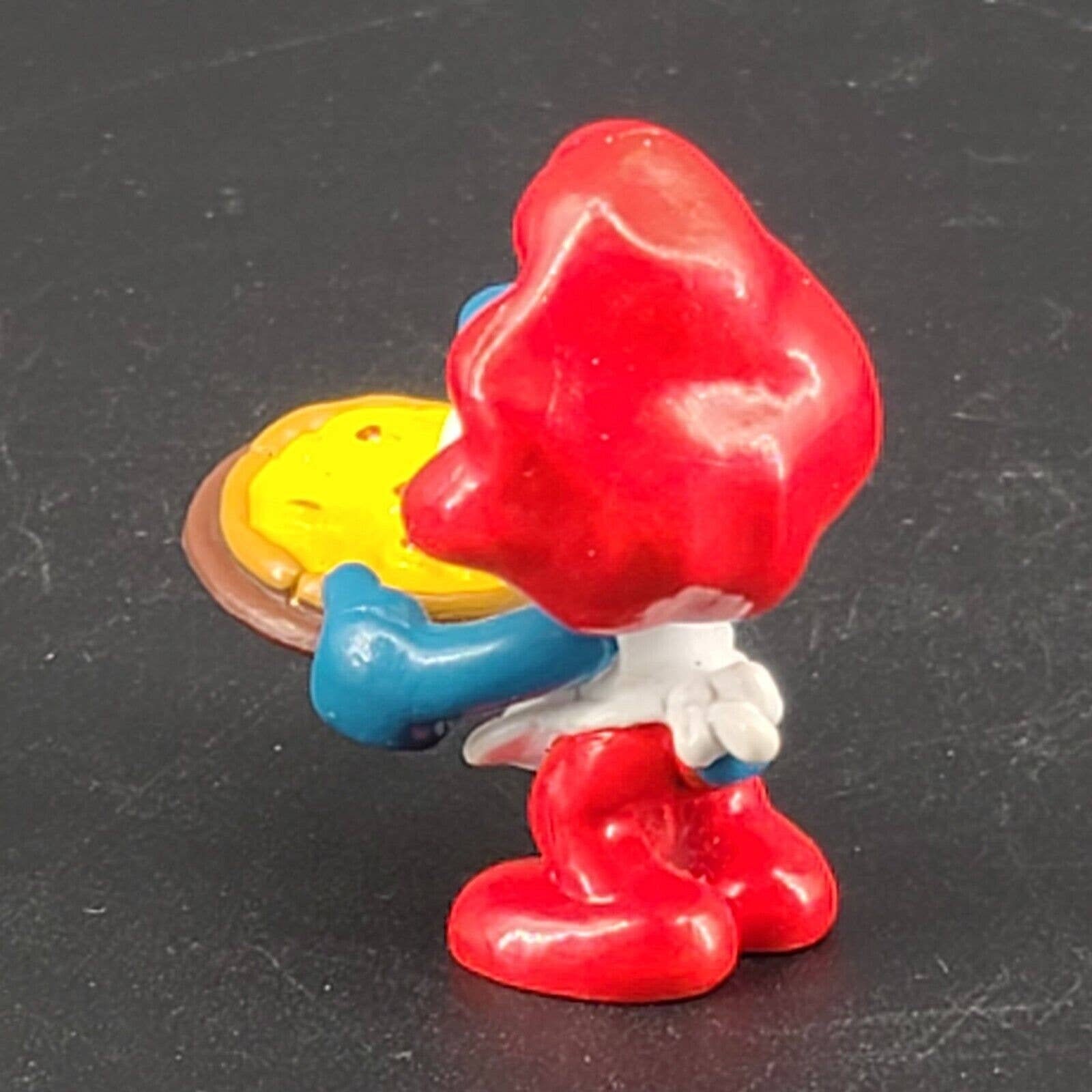 Smurfs Papa Smurf Pizza Large Pie 1984 Schleich Peyo - Etsy
