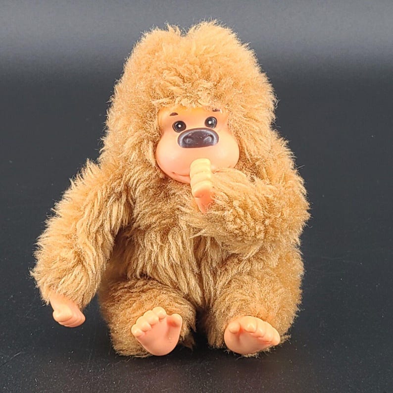 Vintage Russ Berrie Baby Gonga Monkey Gorilla Plush Thumb Sucker - Etsy