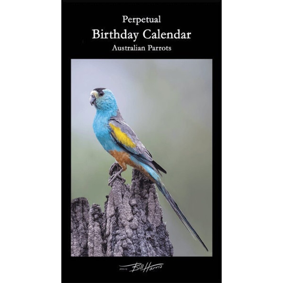 Perpetual Birthday Calendar Australian Parrots - Etsy