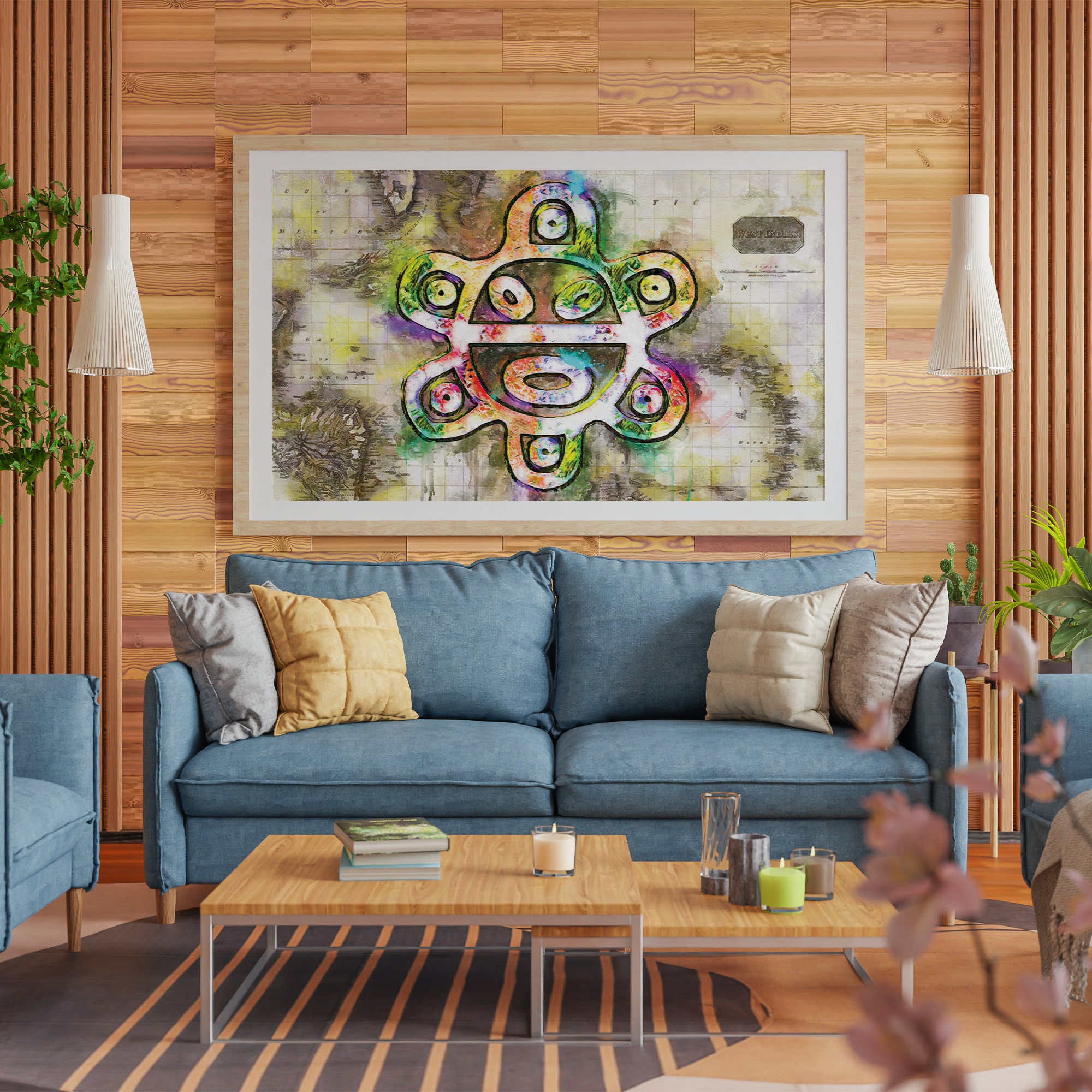 Borinquen Taino Art Taino Sun Arte Boricua Caribbean Puerto Rico Wall ...