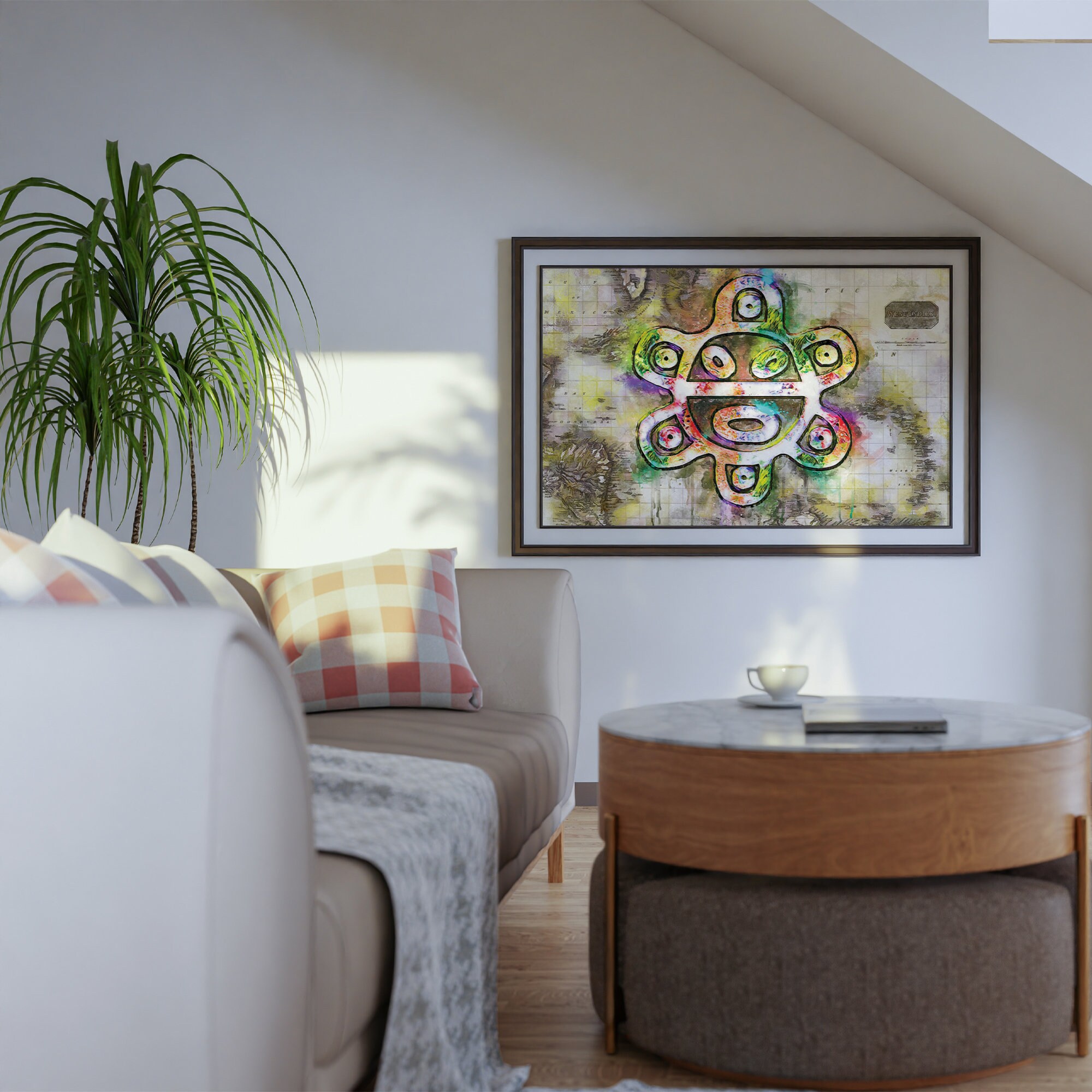 Borinquen Taino Art Taino Sun Arte Boricua Caribbean Puerto Rico Wall ...