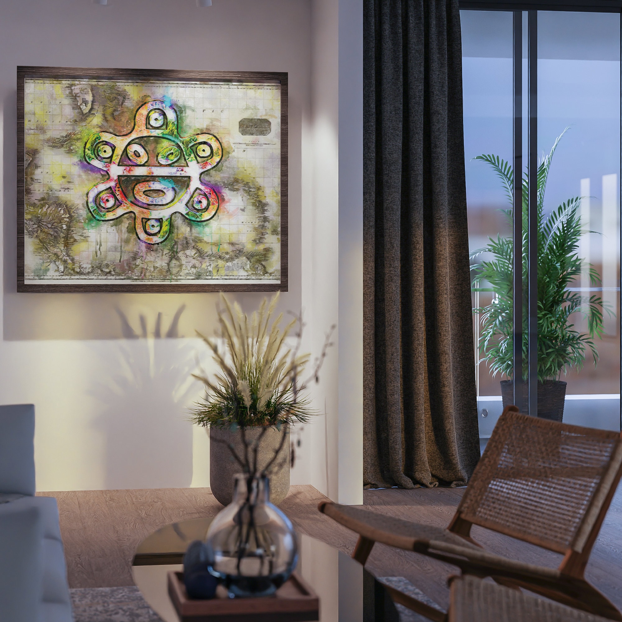 Borinquen Taino Art Taino Sun Arte Boricua Caribbean Puerto Rico Wall ...