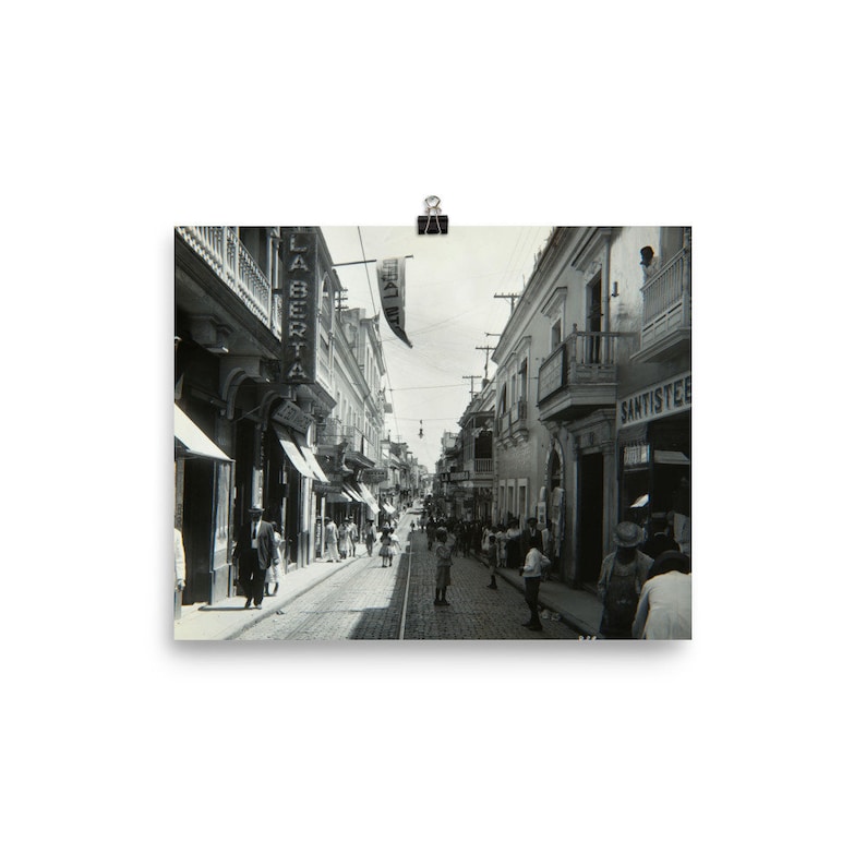Old San Juan 1930 Photograph Puerto Rico Wall Art Boricua - Etsy