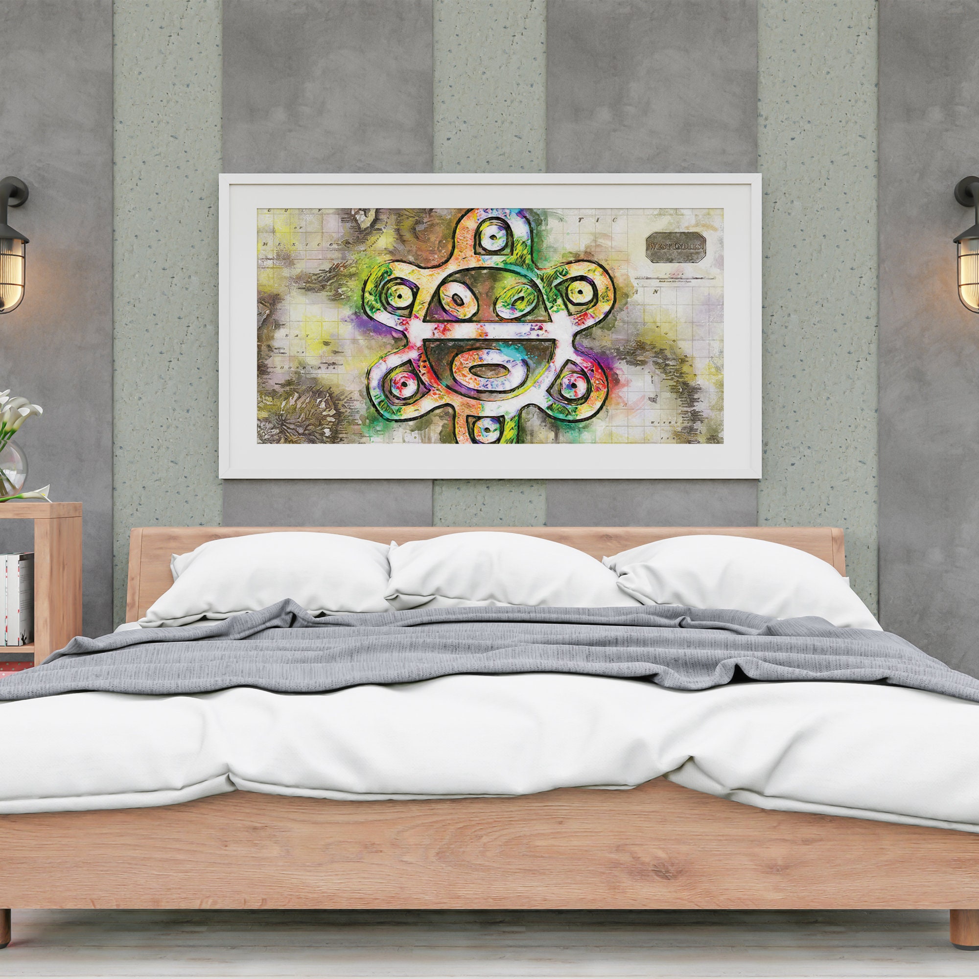 Borinquen Taino Art Taino Sun Arte Boricua Caribbean Puerto Rico Wall ...