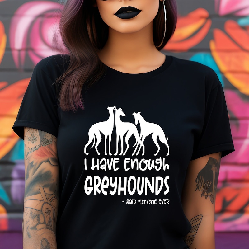 Greyhound T Shirt - Etsy
