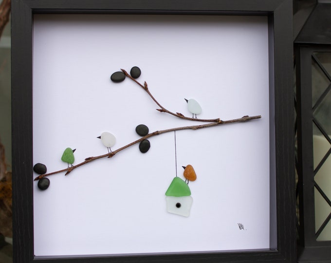 Pebble Art Spring Time Pebble Art Birthday Gift Anniversary - Etsy