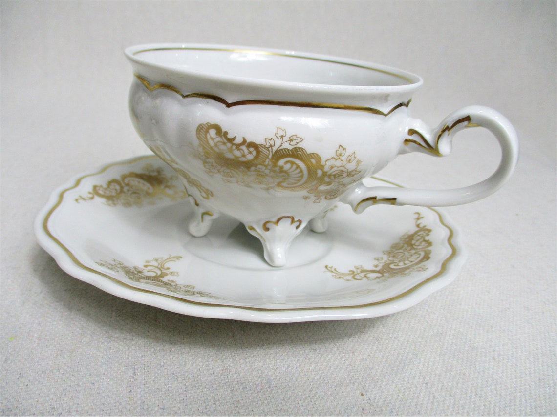 Vintage Weimar White and Gold Coffee / Tea Set. Weimar. - Etsy