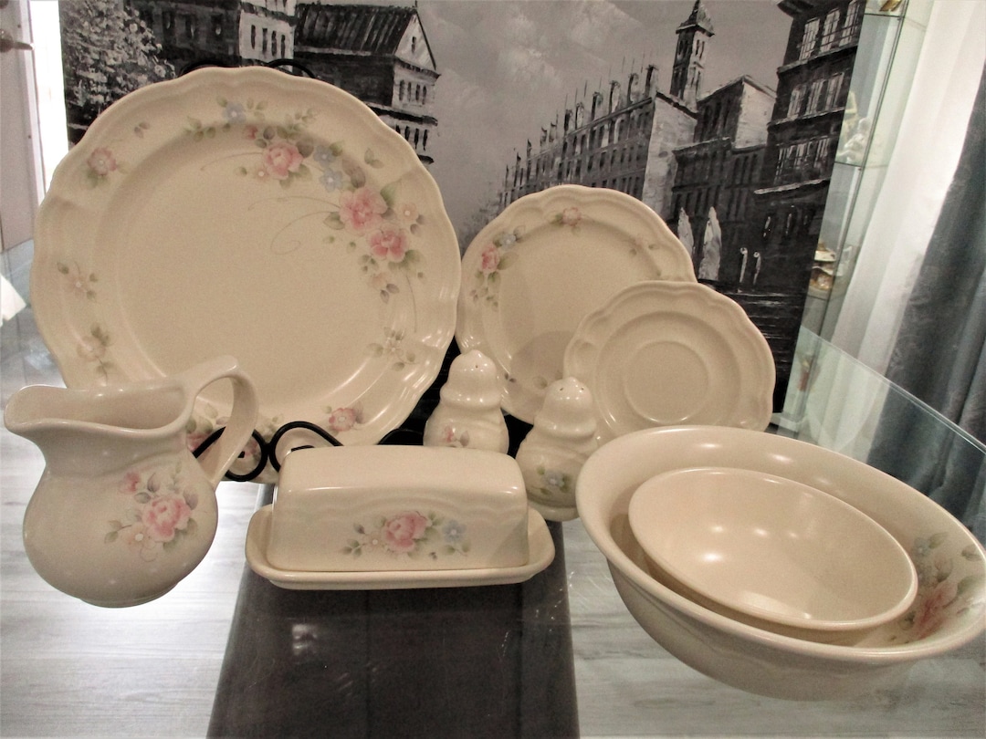 Vintage Pfaltzgraff Tea Rose Dinnerware. USA - Etsy
