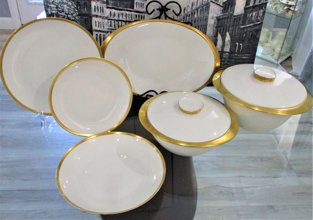 Vintage Thomas Rosenthal Dinnerware Set With the Gold Trim. Germany ...