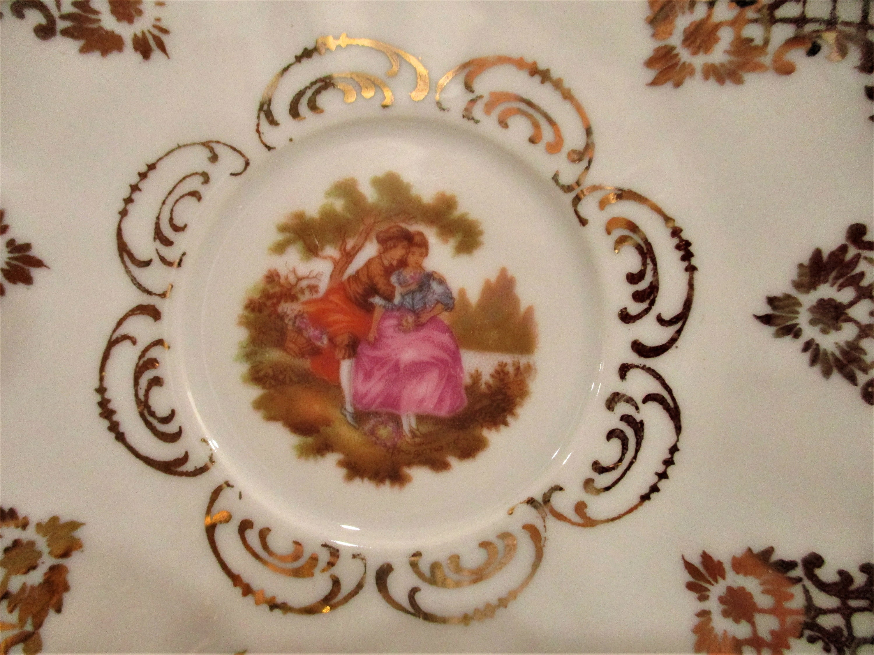 STW Bavaria Germany Fragonard Rococo Style Courting Couples Trio ...