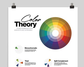 Color Theory TINT Reference Poster, Artist/designer Printable PDF ...