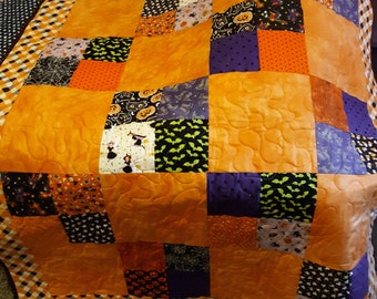 Halloween quilt | Etsy