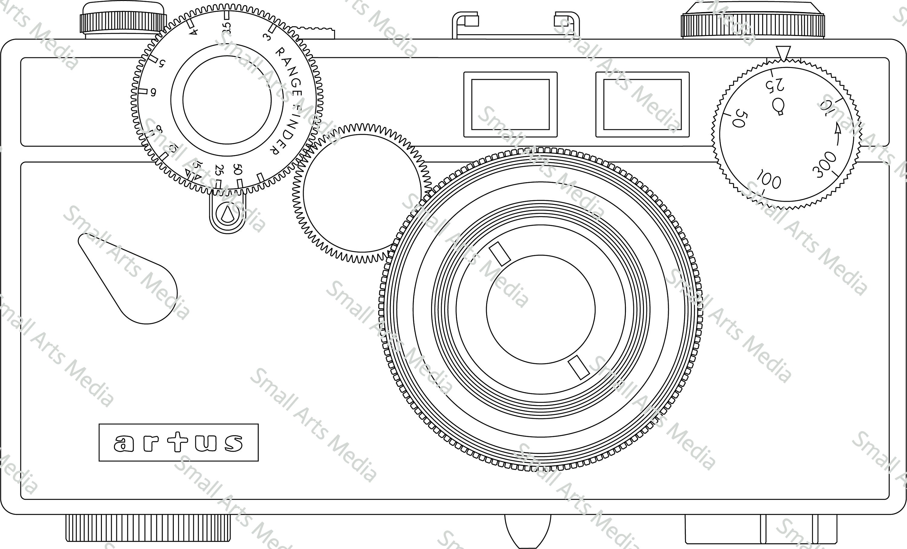Classic Camera Vectors Bundle Number 1 - Argus C3, Rolleiflex & Leica ...