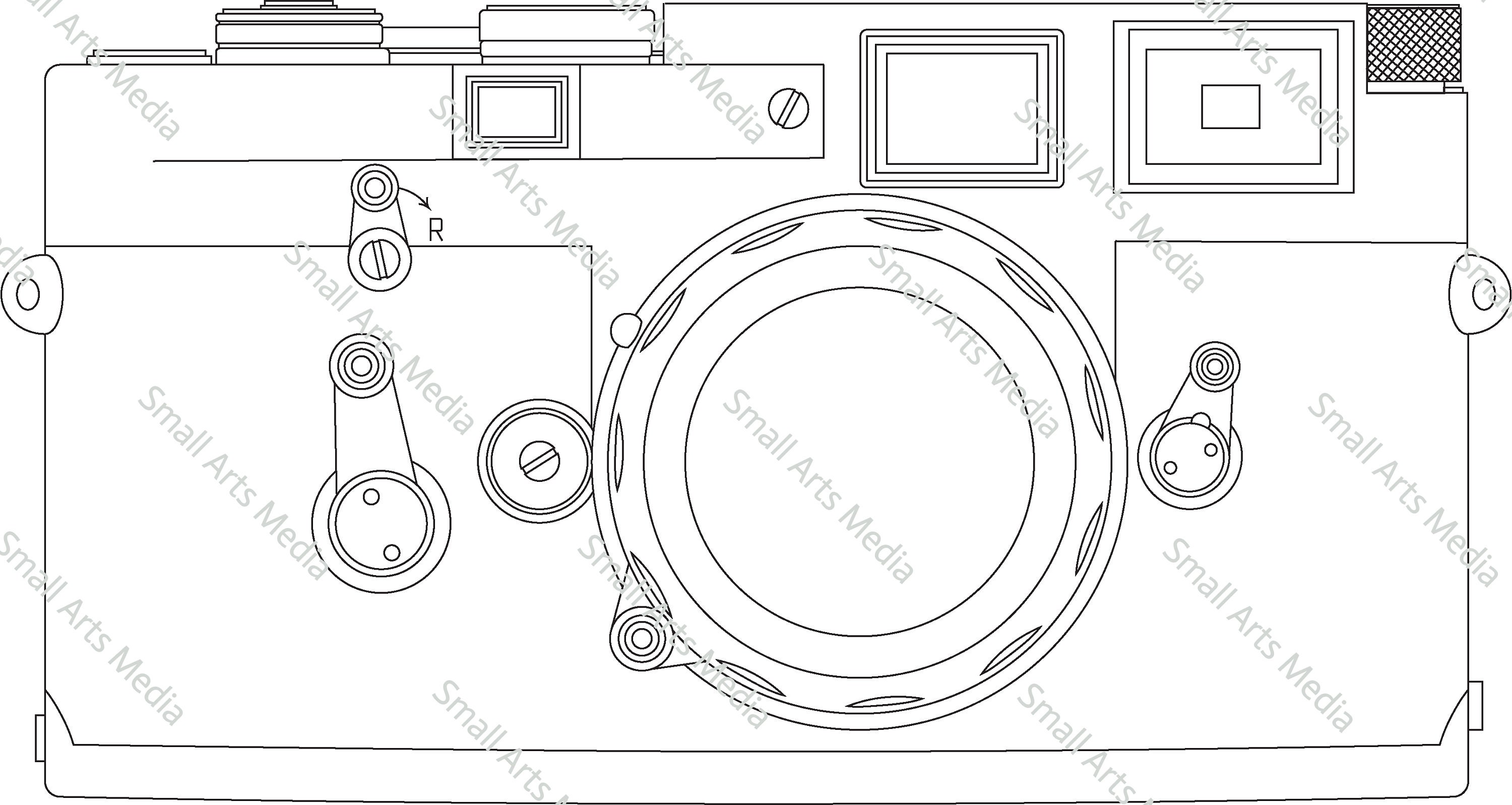 Classic Camera Vectors Bundle Number 1 - Argus C3, Rolleiflex & Leica ...