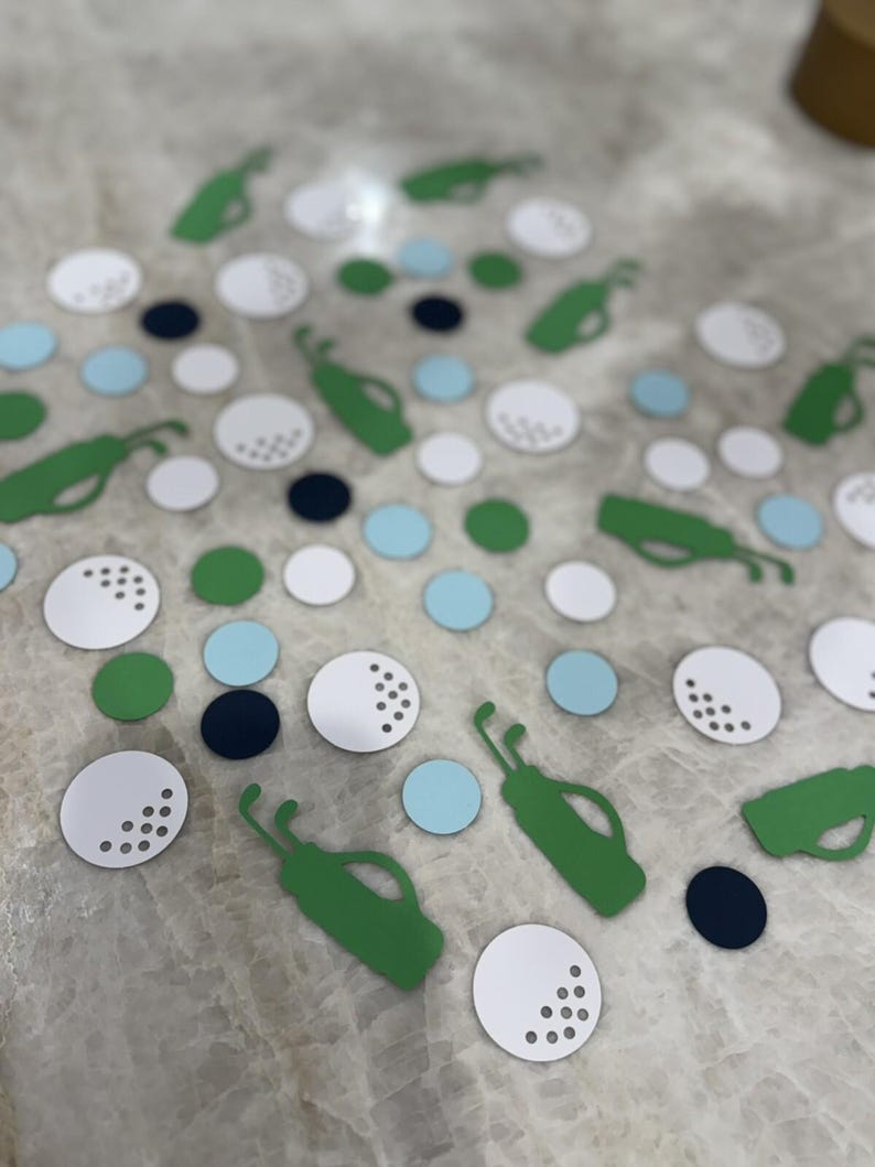 Golf Confetti - Golf Party, Birthday Party Table Decoration, Hole in ...