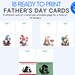 Fathers Day Printable Cards for Dad Set of 18 Cards Celebrate Dads ...