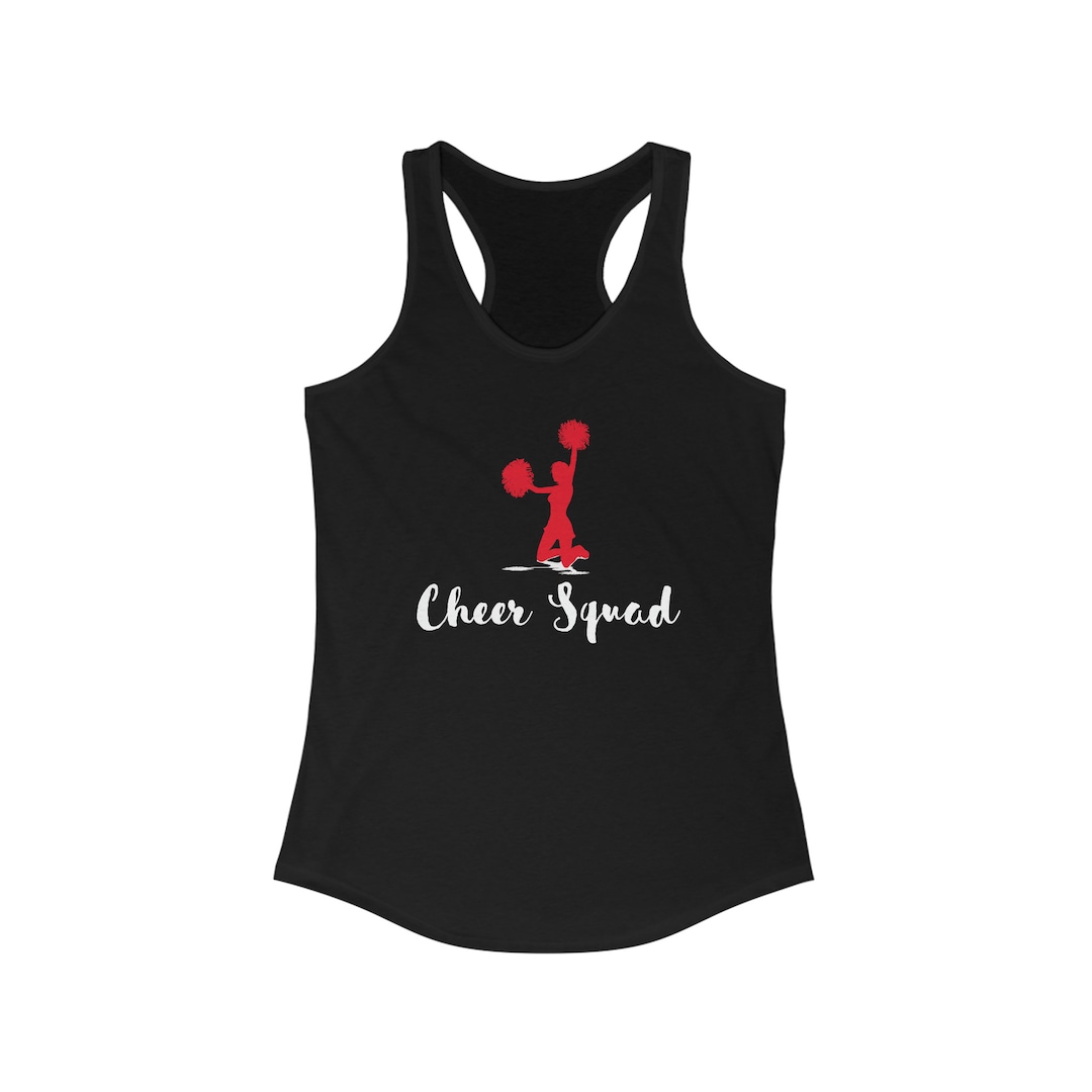 Cheer Squad Cheerleading Tank Top Women's Ideal Racerback Tank Shirt ...