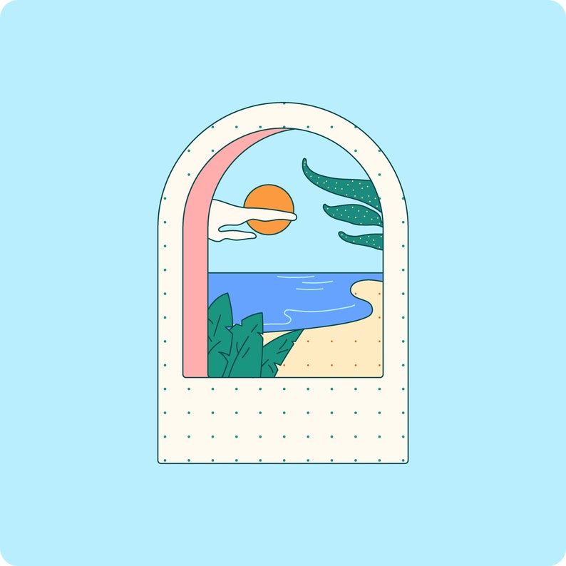 Sea Outside the Window || Printable Art || Sea Printable || Wall Art ...