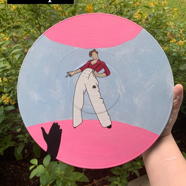 Painted Vinyl Record - Etsy