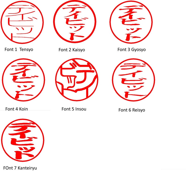 Custom Japanese Name Seal Stamp/titanium HANKO /12mm-18mm - Etsy