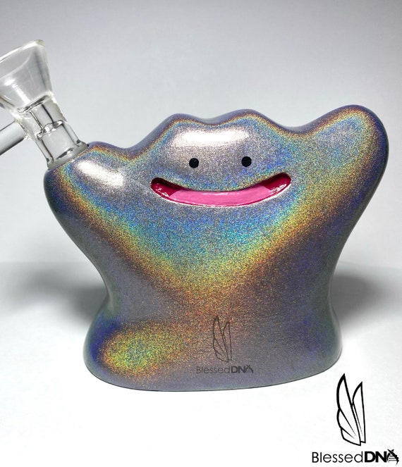Ditto Pokemon Pipe Tobacco Holographic Sculpture Handmade - Etsy