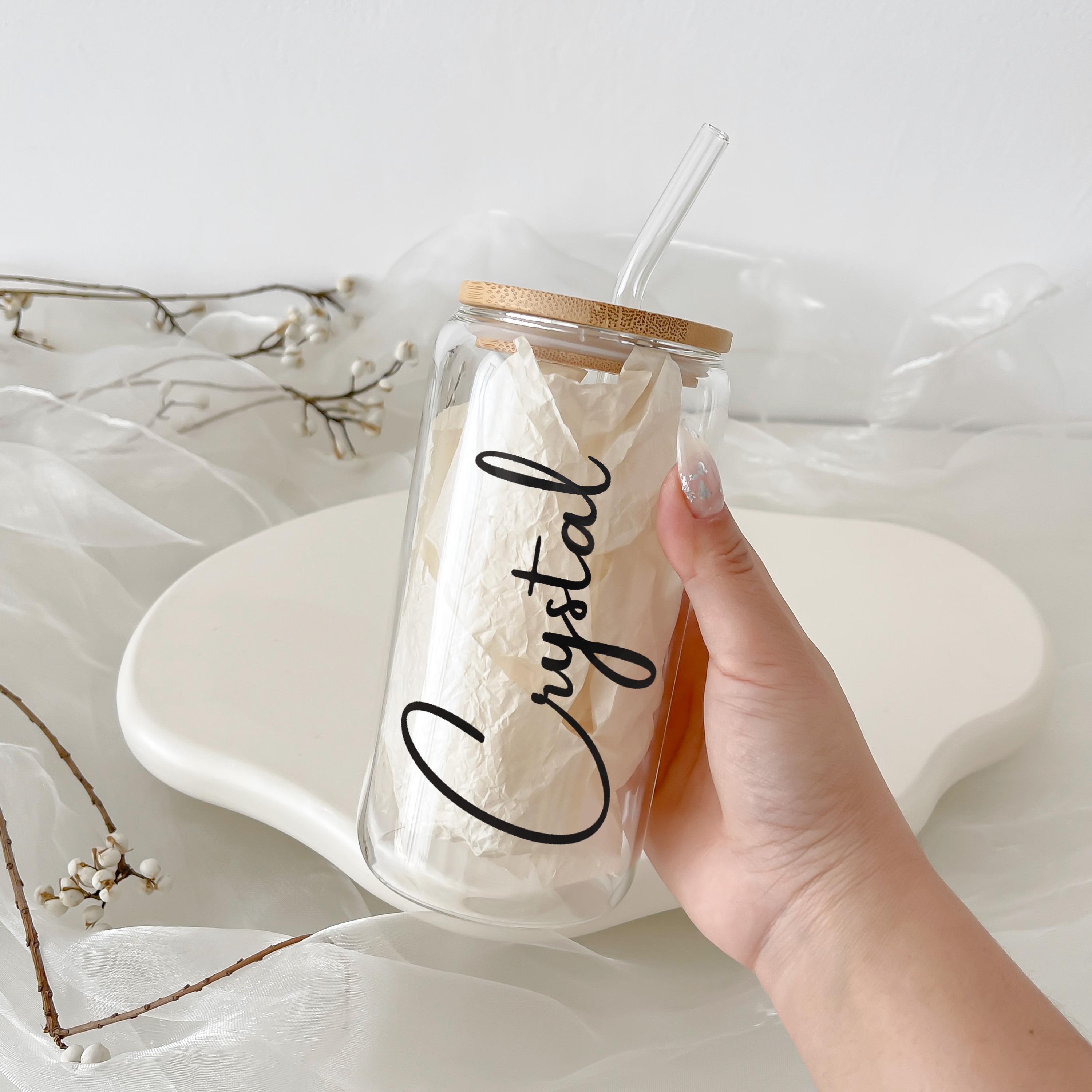 Custom Glass Tumbler/bridesmaid Gift/ Birthday Gift for Her/ Clear ...