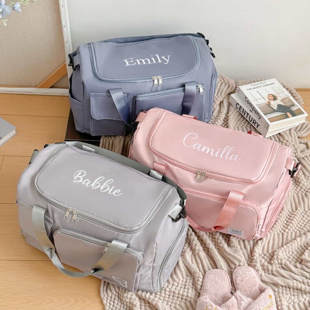 Personalised Duffle Bag/ Sports Duffle Bag/ Custom Embroidered ...