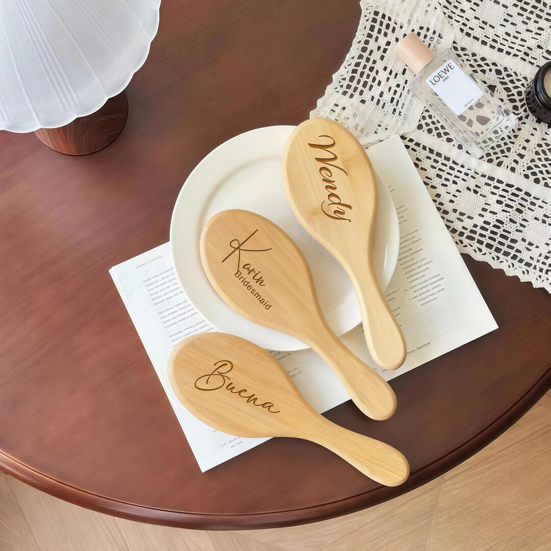 Personalized Bridesmaid Wood Comb/ Bridesmaid Proposal & Best Friend's ...