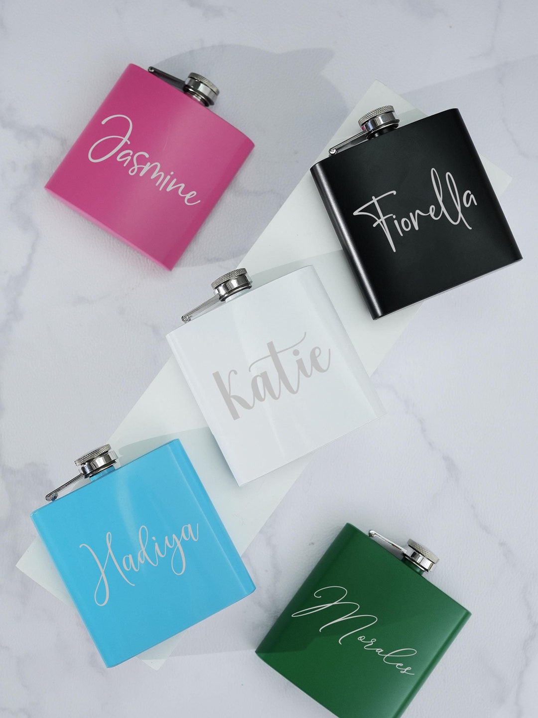Personalized Flask for Women/ Bridesmaid Flask/ Maid of Honor Gift ...