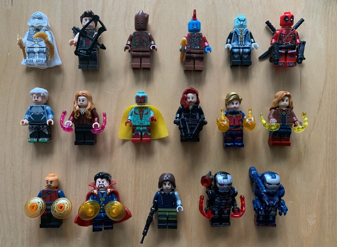 Marvel Mini Figure Key Chains - Etsy UK