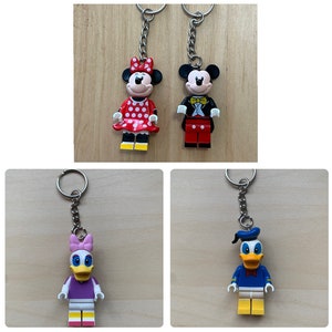 Cartoon Mini Figure Key Chains - Etsy UK