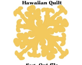 Simple Hawaiian Quilt- 'ulu Cut File, Kuiki, Crafting, Glowforge ...