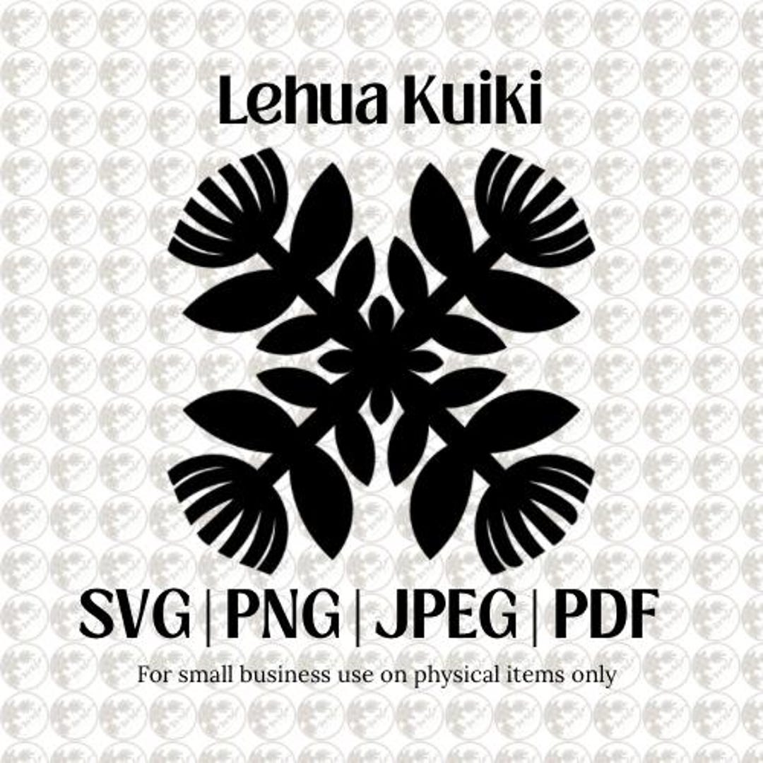Simple Hawaiian Quilt- Lehua Cut File, Kuiki, Crafting, Glowforge ...